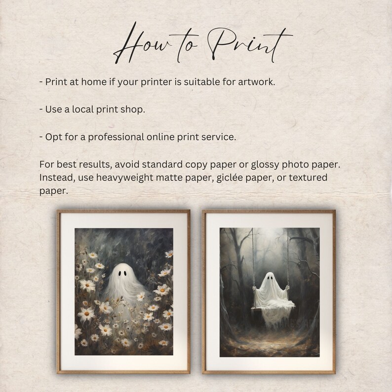 Fall Ghost Picture Printable Wall Art Dark Academia Spooky - Etsy