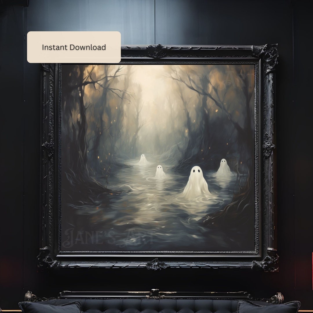 Ghost Pictures Printable Instant Download Vintage Halloween Printable ...