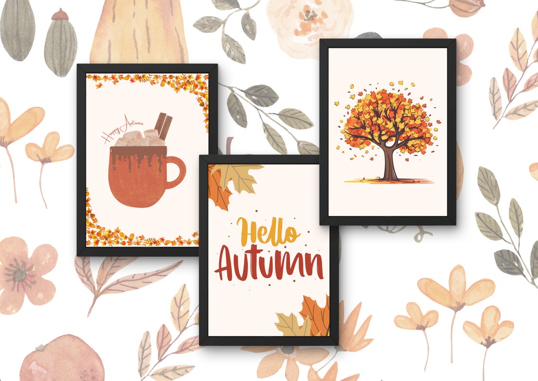 Fall Posters I Autumn Posters I Home Deco I Instant Download I Wall Art ...