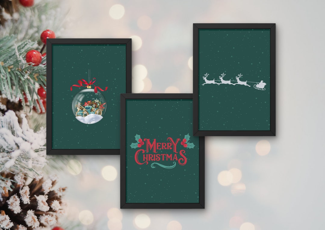 Christmas Poster I Christmas Wall Poster I Christmas Poster I Instant ...