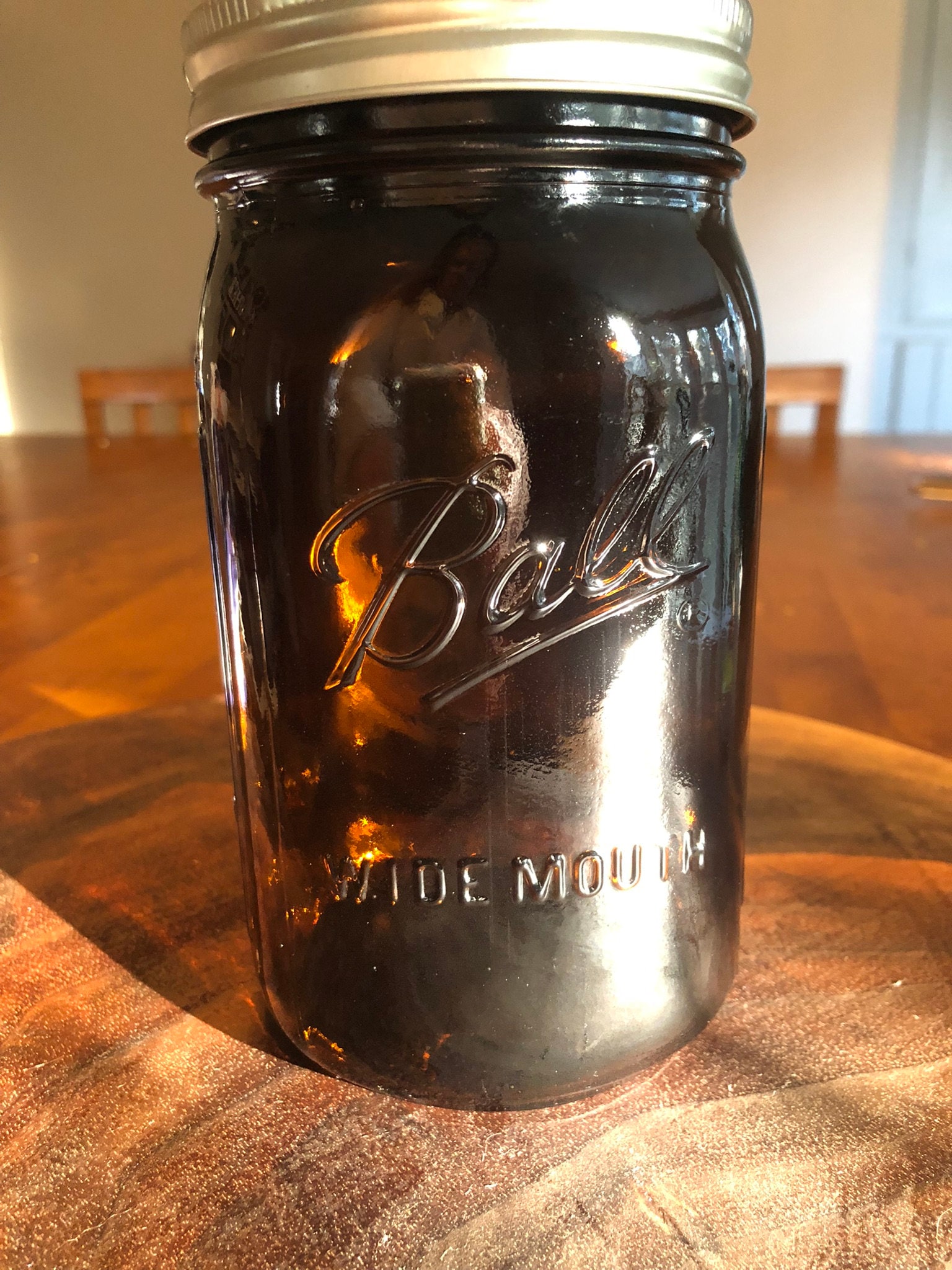 Limited Edition Hard to Find Amber Elite Ball Jar Quart With Lid and ...