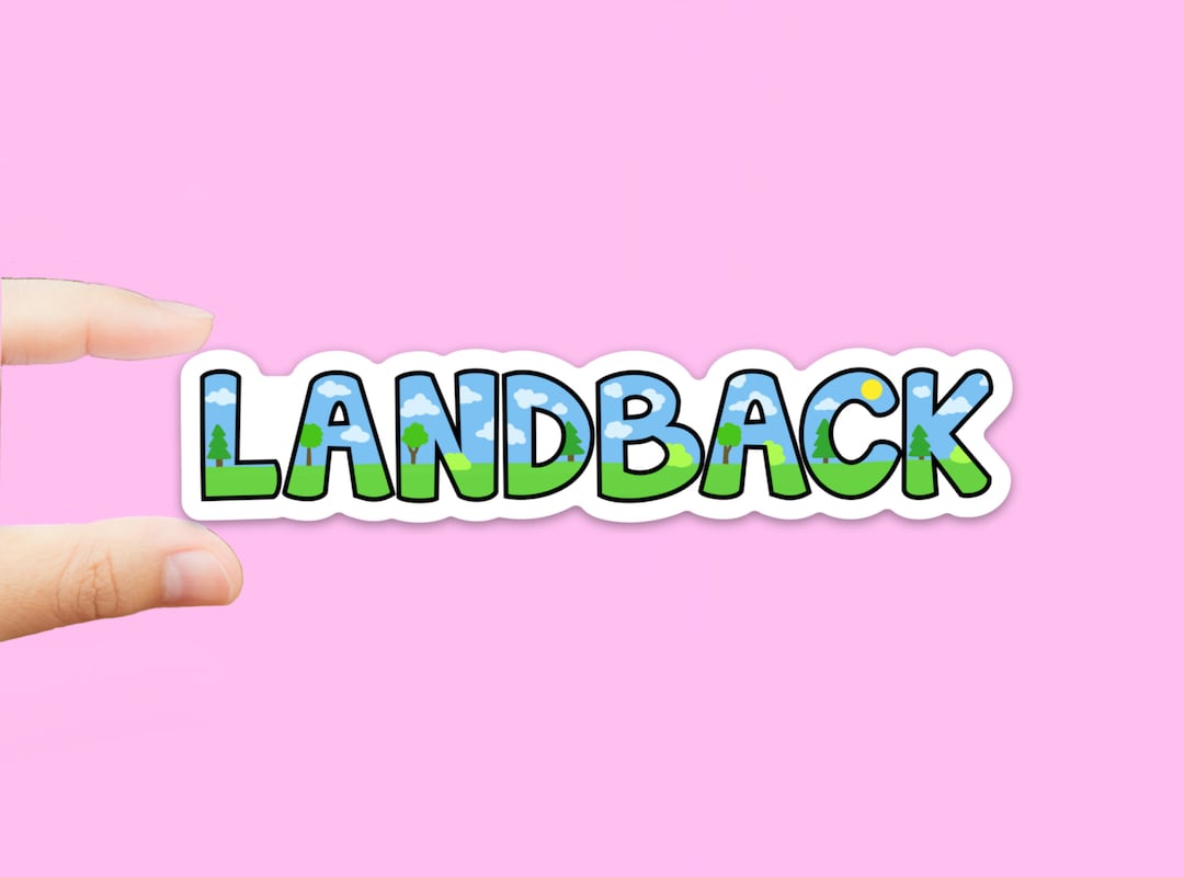 LANDBACK Glossy Vinyl Sticker | Weatherproof Dishwasher Safe Indigenous ...
