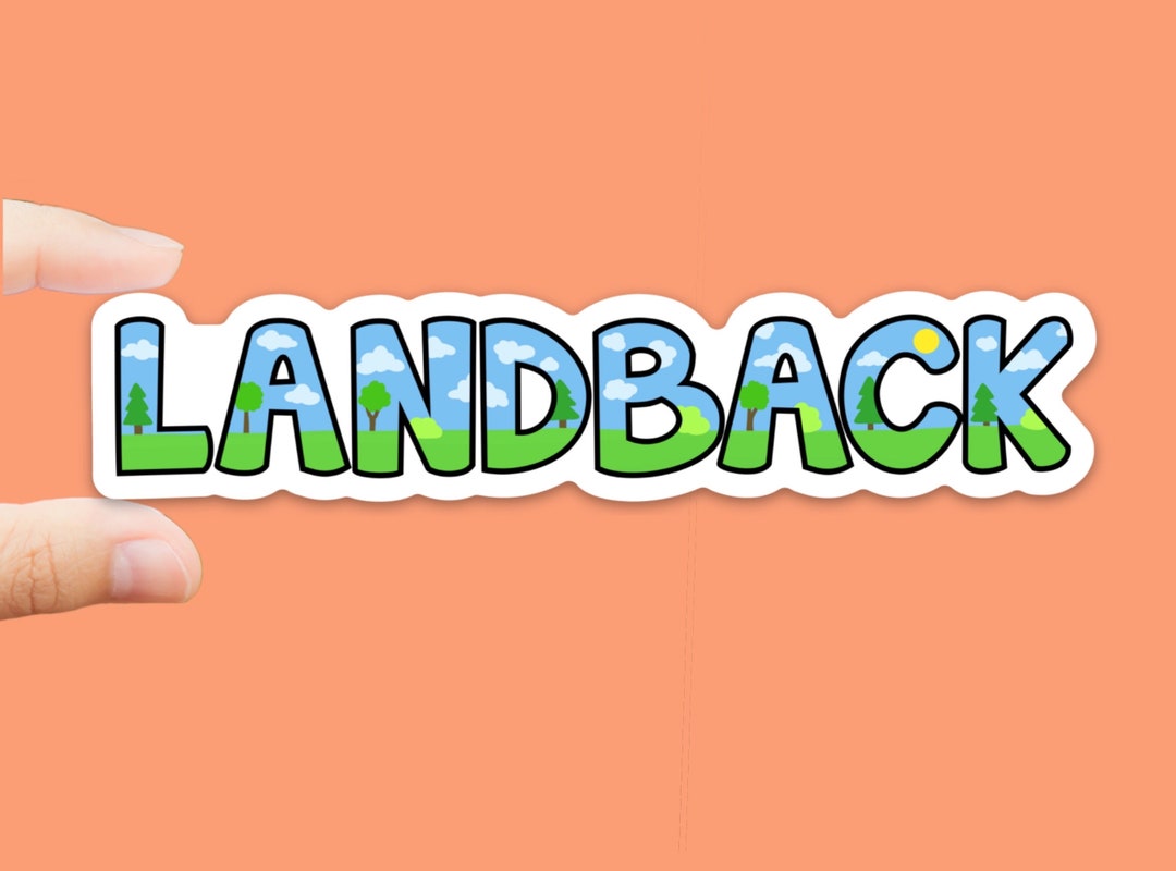 LANDBACK Glossy Vinyl Sticker Weatherproof Dishwasher Safe - Etsy
