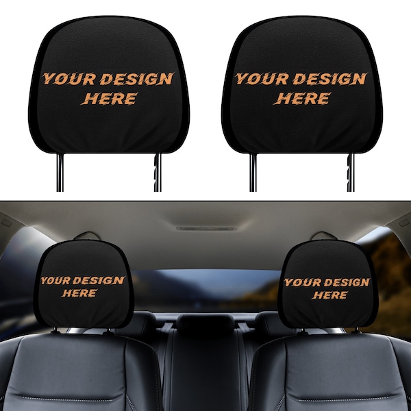 Custom Car Headrest Covers - Etsy