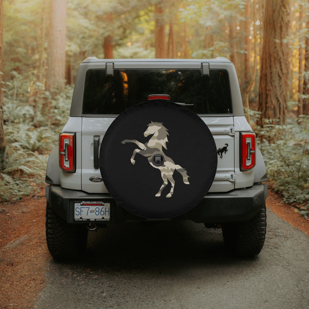 Spare Tire Cover Horse Army Green Camouflage Pattern Fit for Ford ...