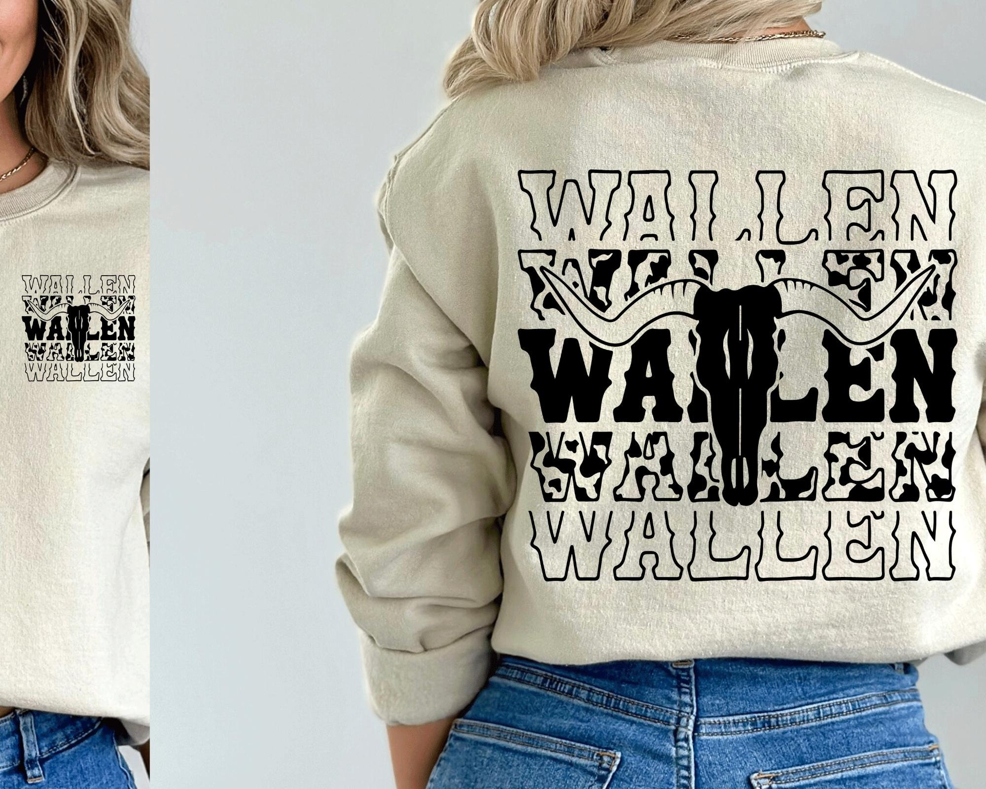 Wallen Svg Wallen All Black Bullskull Svg, Wallen Cowboy Png, Retro ...