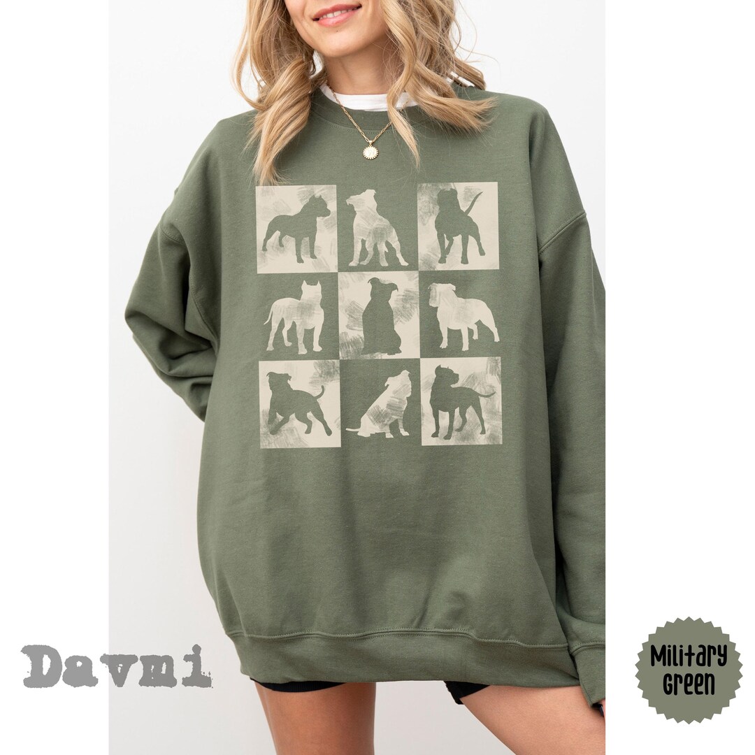 Pitbull Sweatshirt, Pittie Mom Gift, Pittie Dad Sweatshirt, Pitbull ...