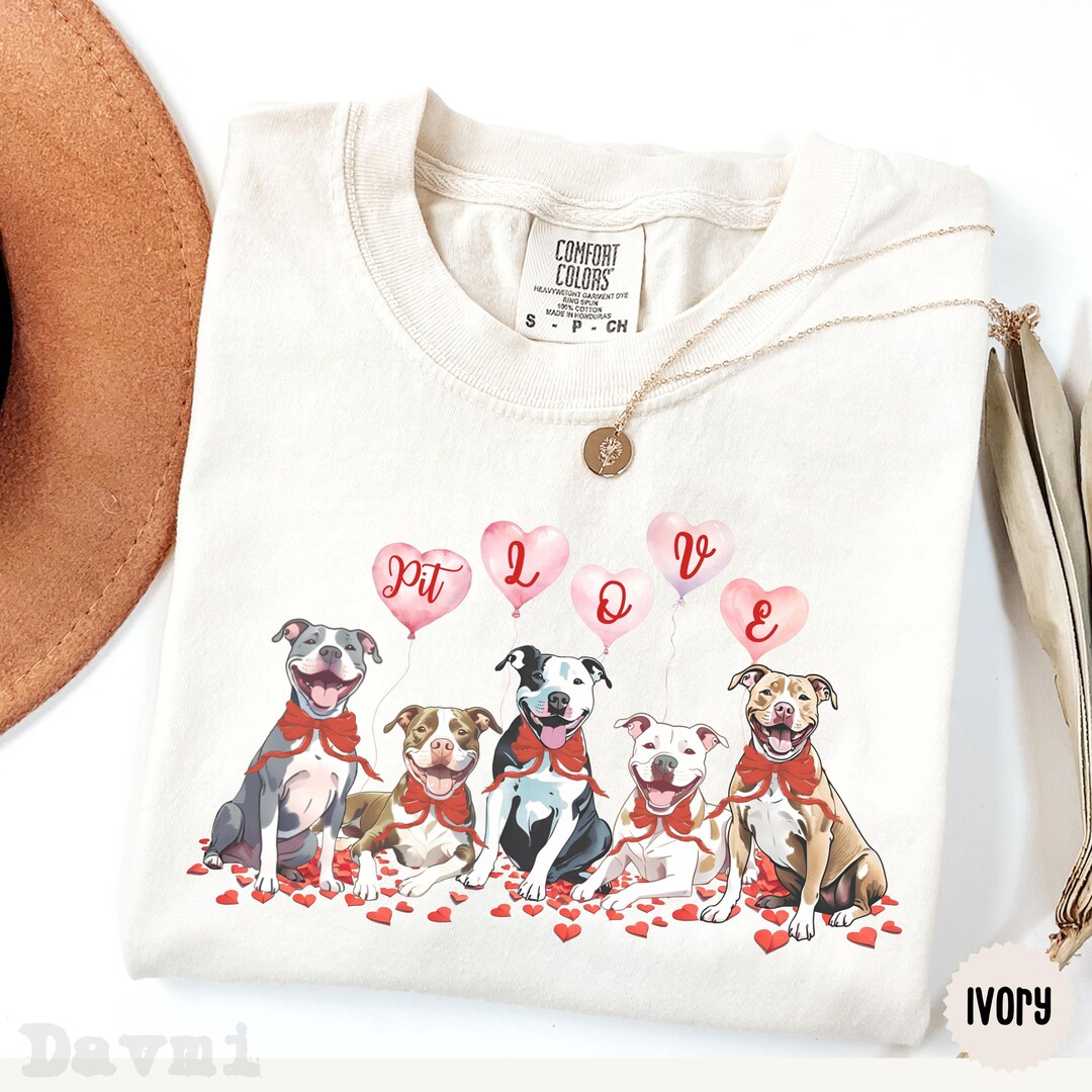 Pitbull Shirt, Pittie Valentine Shirt, Pit Love, Foster Mom Shirt ...