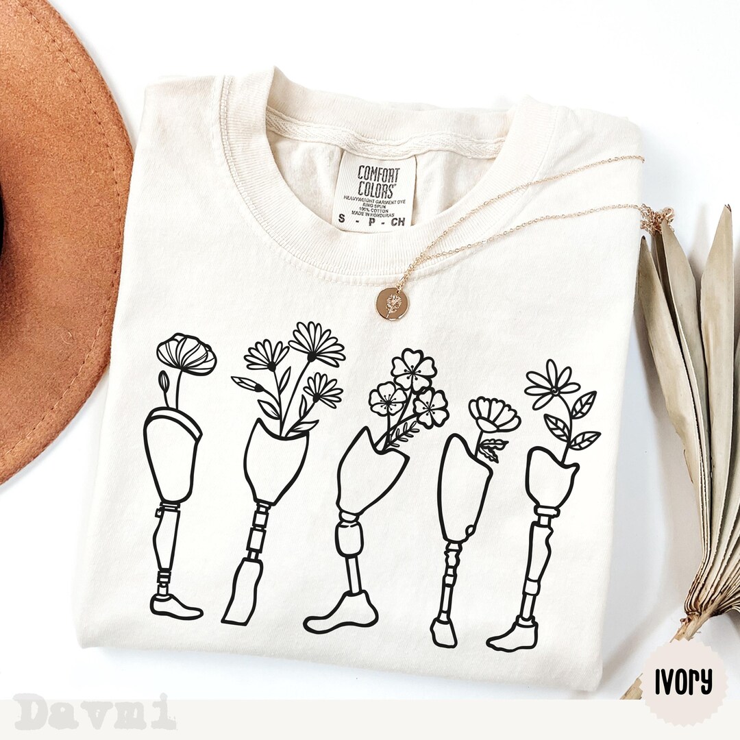 Amputee Shirt, Prosthetic Leg Line Drawing Shirt, Below Knee, Above ...