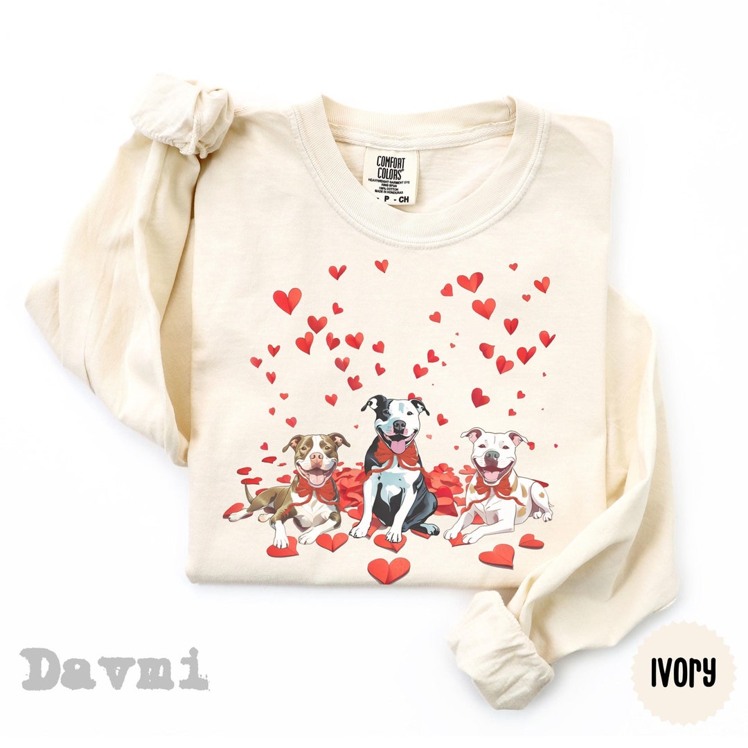 Pitbull Long Sleeve, Pittie Valentine, Pittie Love, Pittie Mom Dad ...