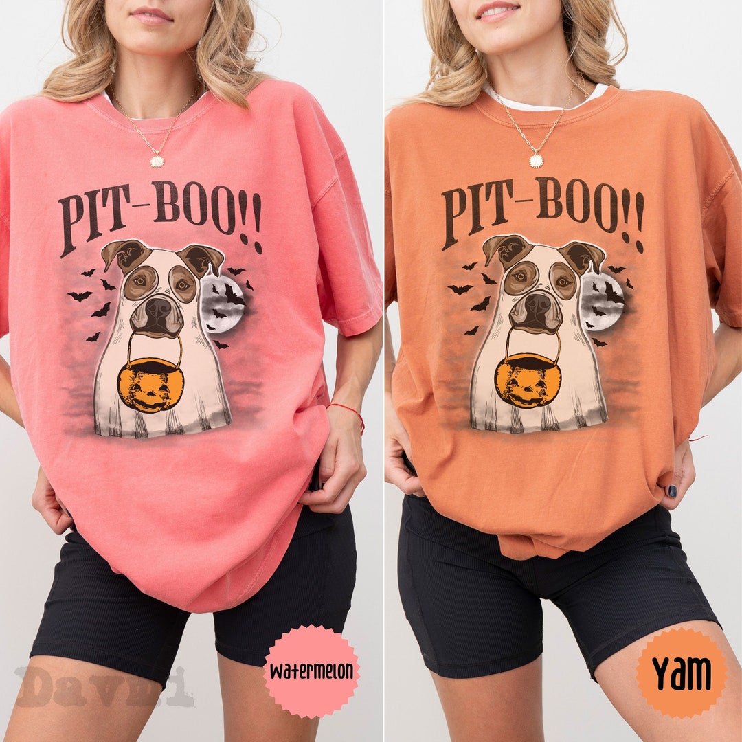 Pitbull Halloween Tee, Pittie Lover Shirt, Pittie Mom Halloween Gift ...