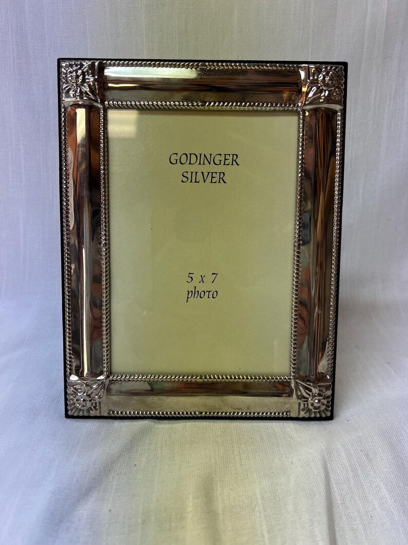 Vintage Godinger Silver 5x7 Ornate Photo Frame - Elegant Silver Plated ...