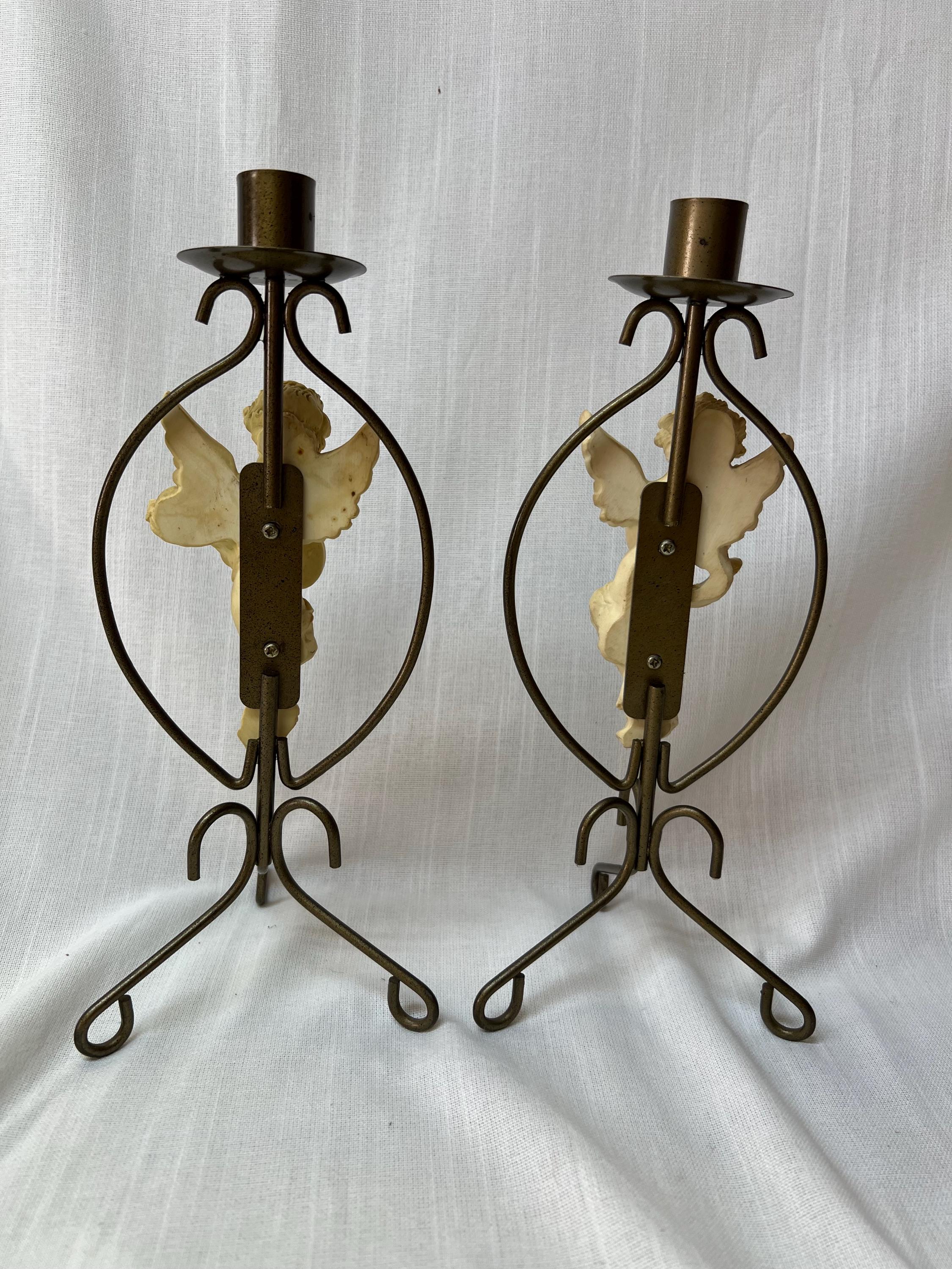 Antique Cherub Candlestick Holders - Set of 2 - Etsy