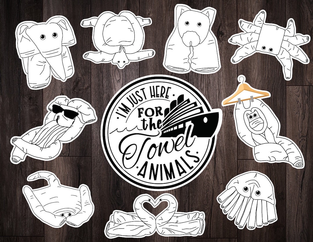 I'm Just Here for the Towel Animals Cruise Magnet Cruise Door ...