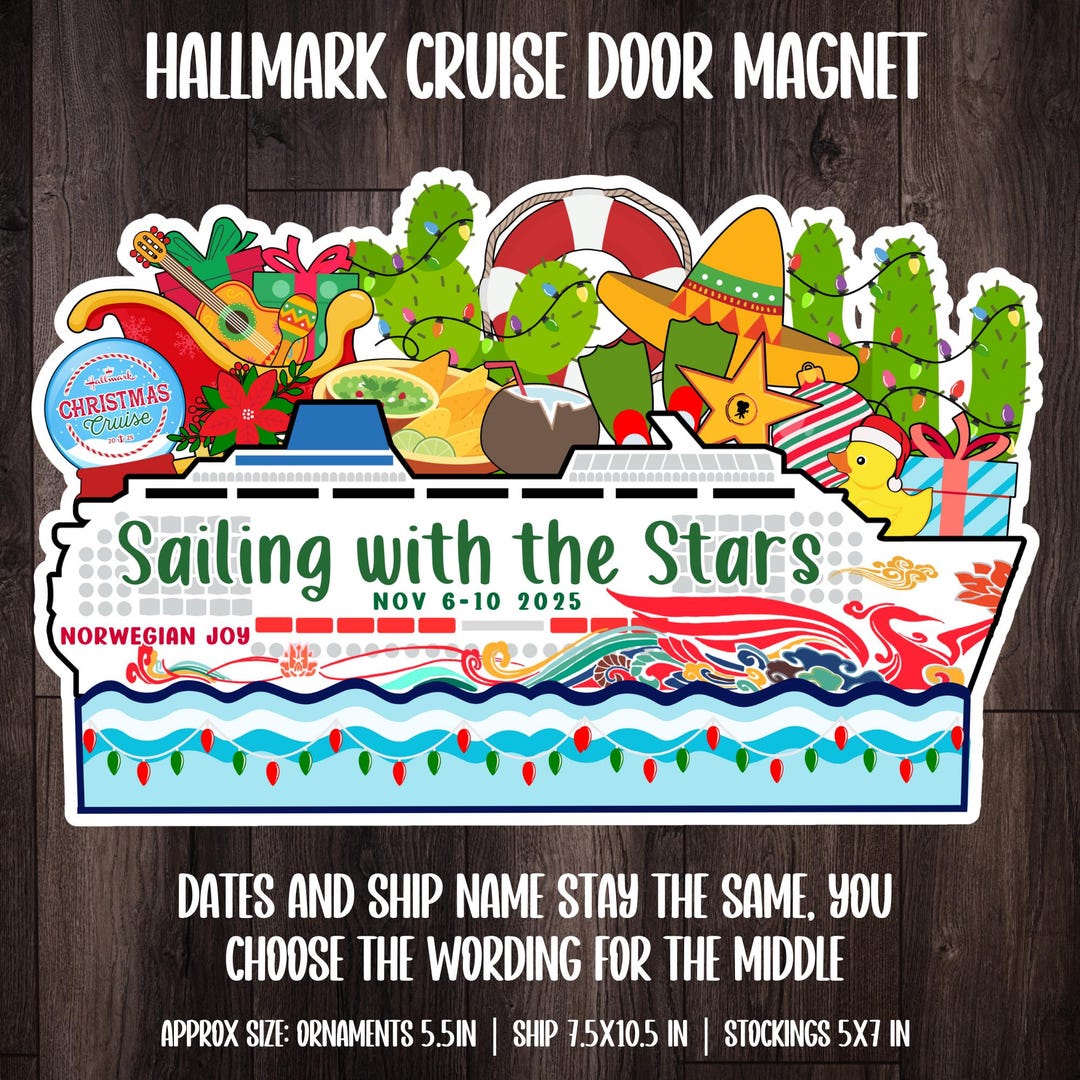 Hallmark Christmas Cruise Door Magnet Christmas Door Magnet Christmas ...