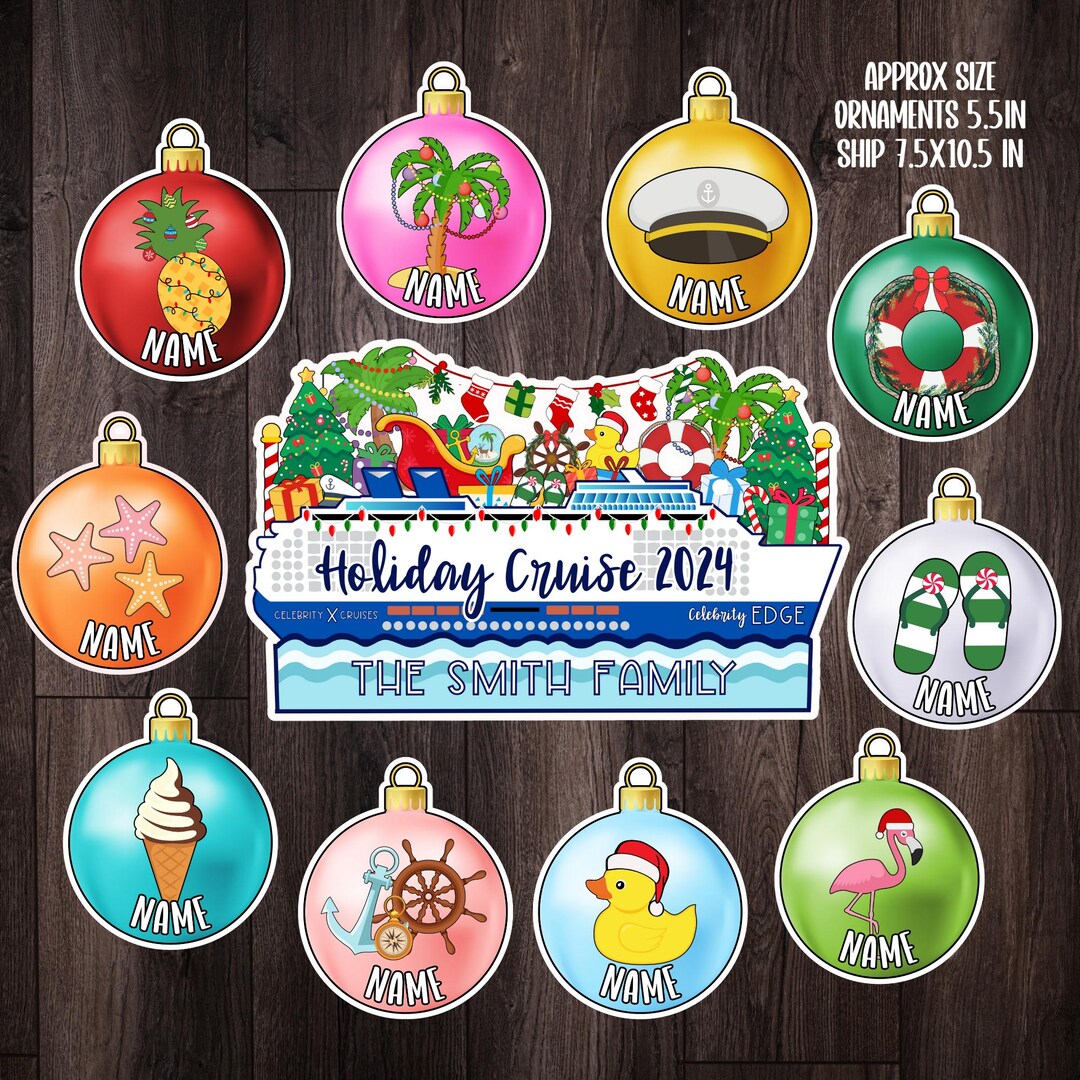 Christmas Cruise Magnet Door Decorations Christmas Very Merry Christmas ...