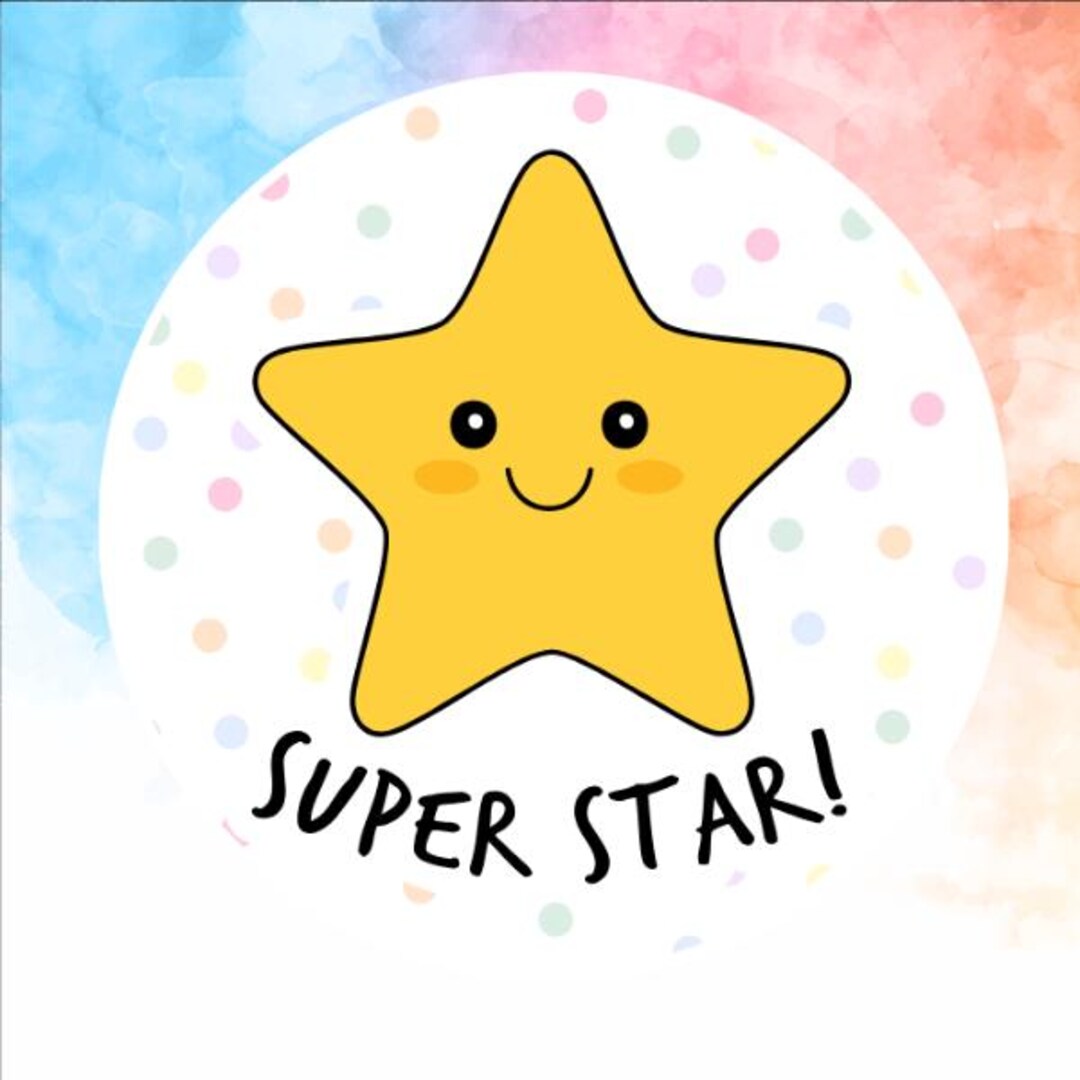 Super Star Stickers, Teacher Stickers, Well Done Stickers, School ...