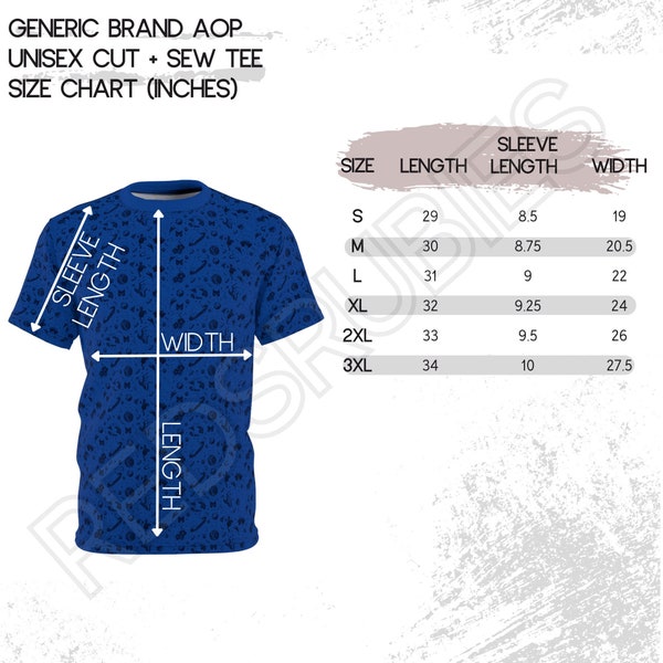 Size Chart Aop - Etsy