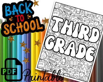 Welcome Back Coloring Sheet, Back to School Printable Page, PDF ...