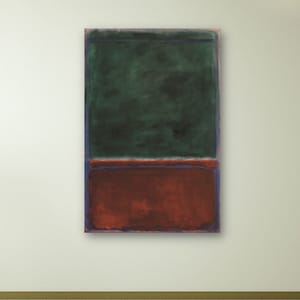 Mark Rothko Green and Maroon Wall Art Poster Canvas Print, Mark Rothko ...