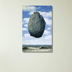 René Magritte Castle of the Pyrenees, Rene Magritte Wall Art Canvas ...