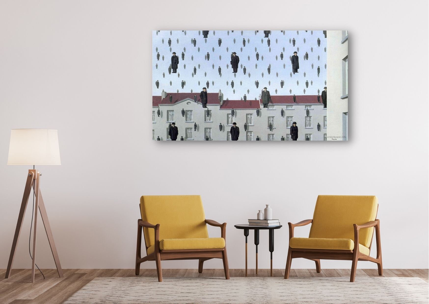 Golconde 1953 Rene Magritte, Reproduction Canvas, Rene Magritte Canvas ...