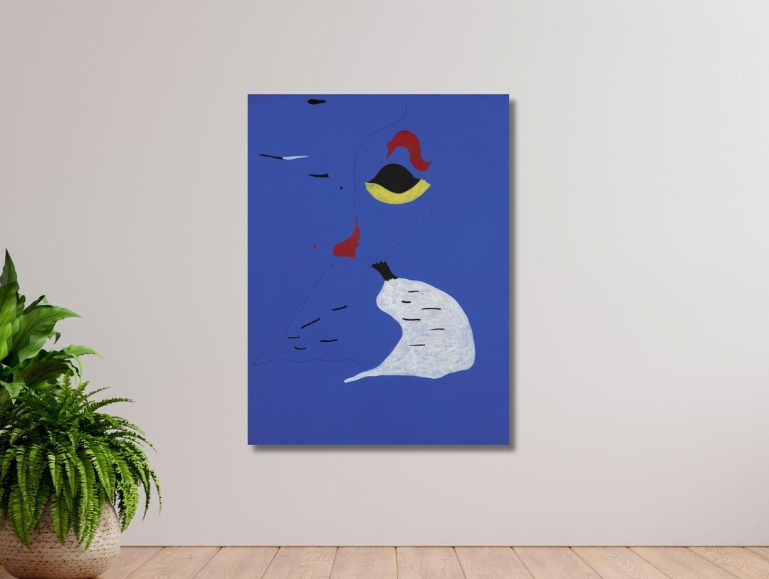 Joan Miró 'woman in Red Hat' Wall Art Canvas Print - Gift Wall Decor - Etsy