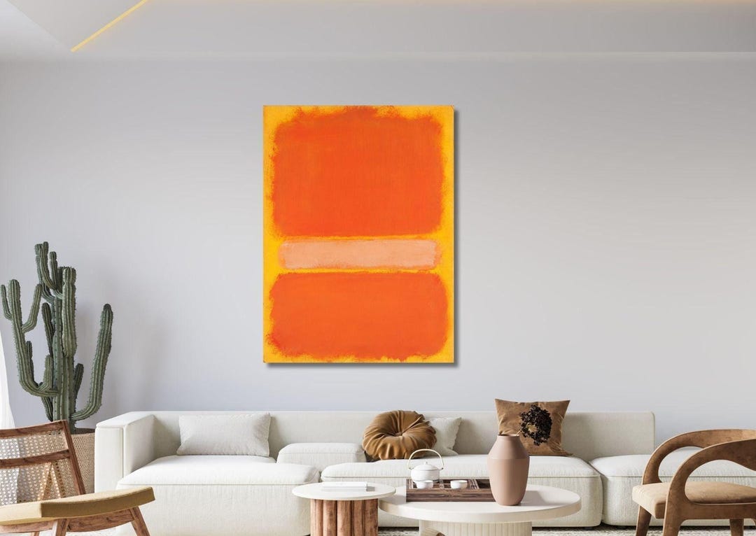 Mark Rothko Abstract Expressionism Art, Untitled 1956, Canvas Print - Etsy