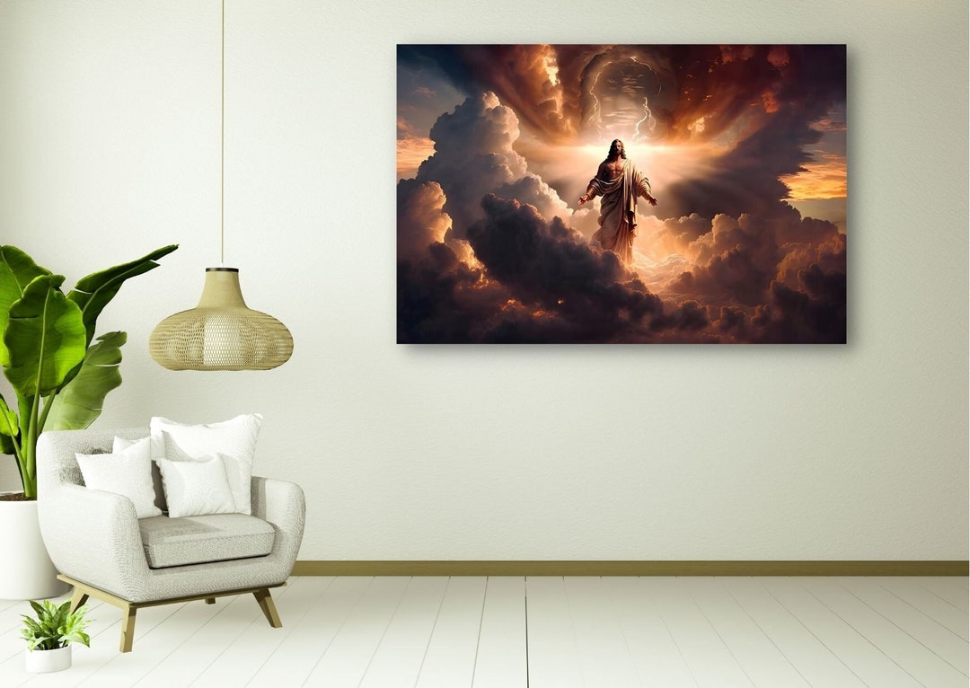 Lord Jesus Canvas Wall Art, Jesus Christ Wall Art, Jesus Christ Poster ...