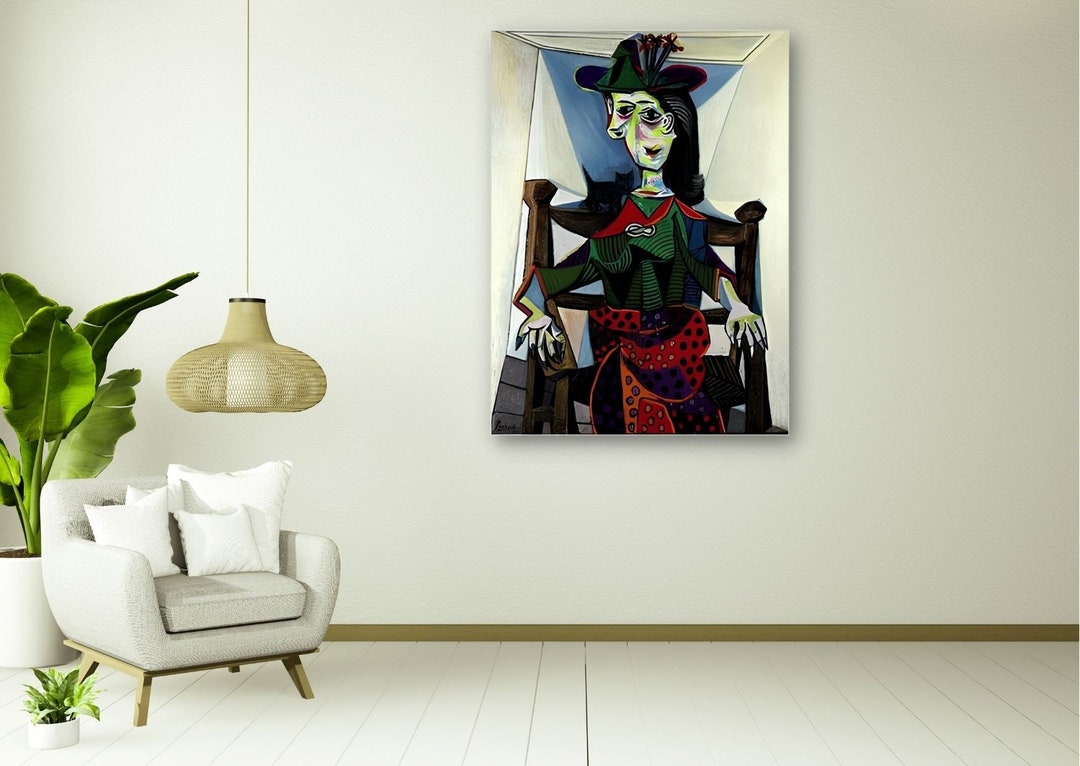 Pablo Picasso Dora Maar Au Chat, Picasso Canvas, Pablo Picasso Wall Art ...
