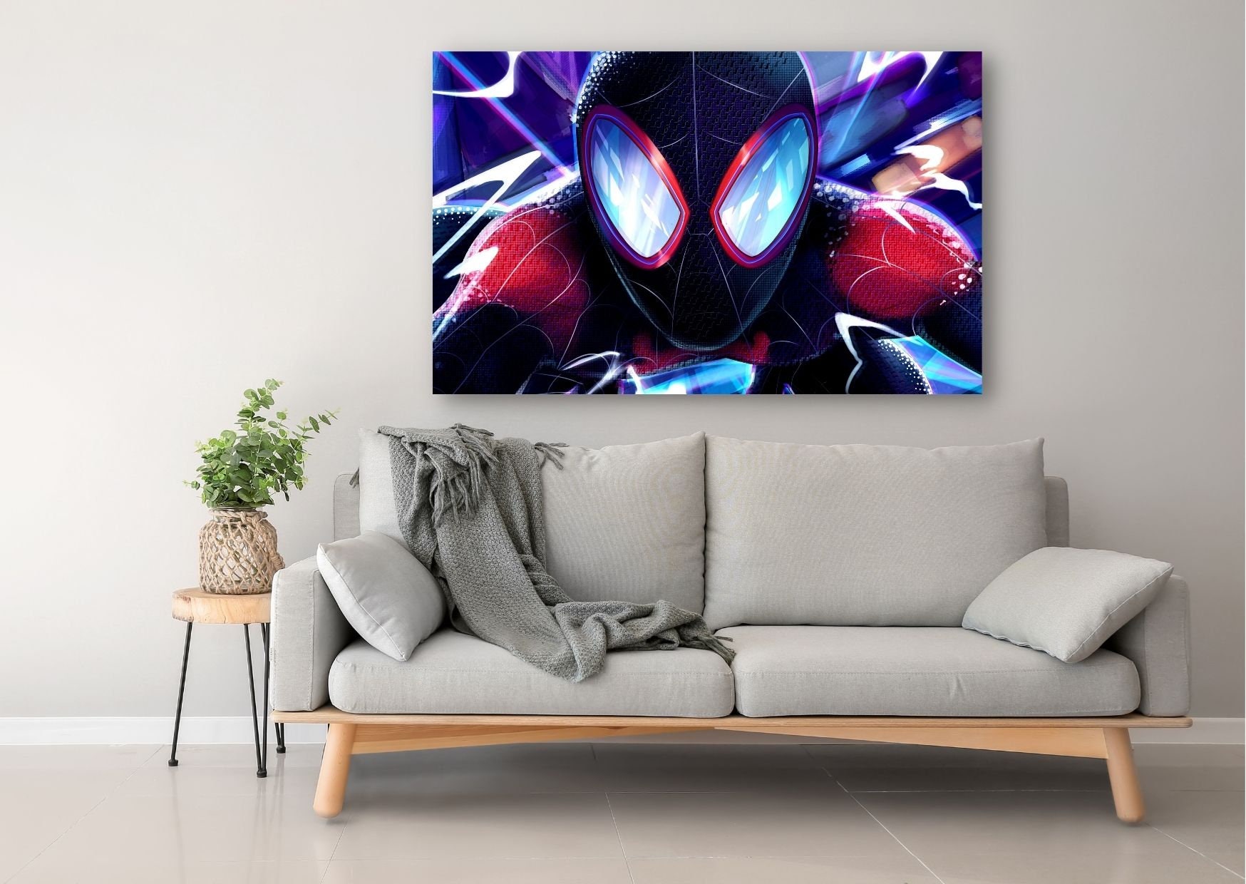 Spiderman Wall Art, Spiderman Canvas Print Art, Game Room Man Cave Art ...