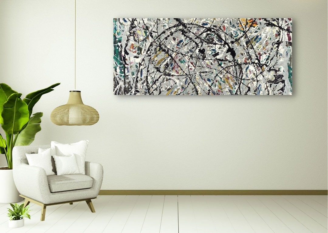 Jackson Pollock No: 5 1948, Abstract Expressionist Canvas Wall Art ...