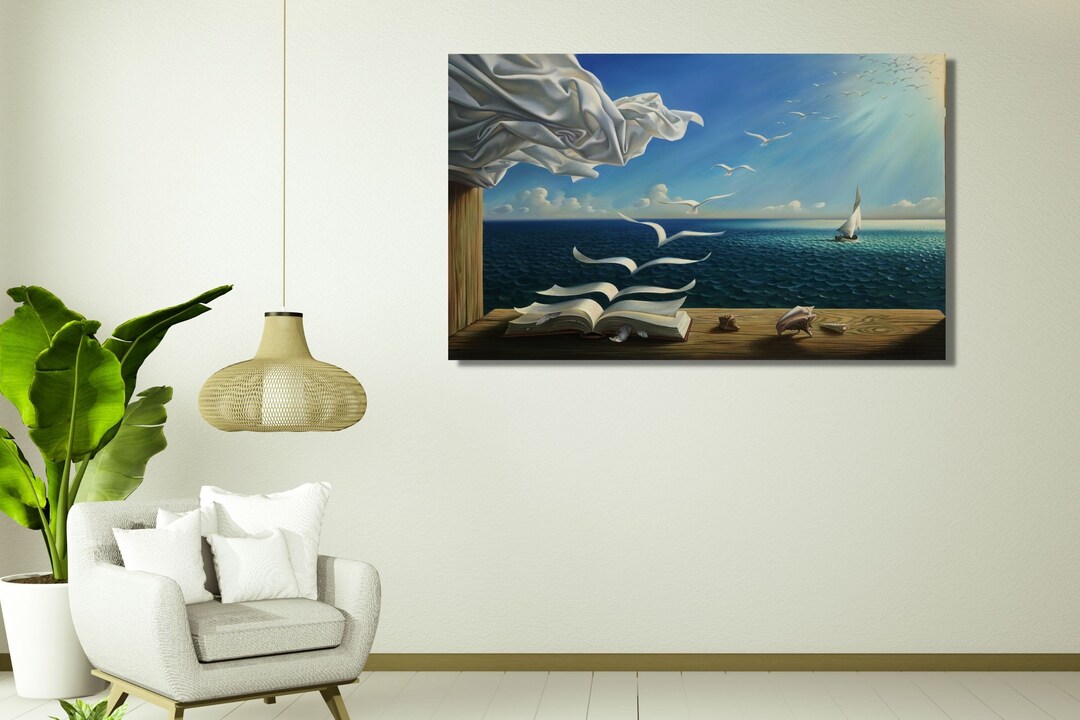 Salvador Dali Book to Birds, Salvador Dalì Printable Wall Art ...