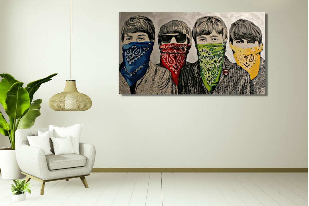 Banksy the Beatles Poster, the Beatles Canvas, Painting Poster ...
