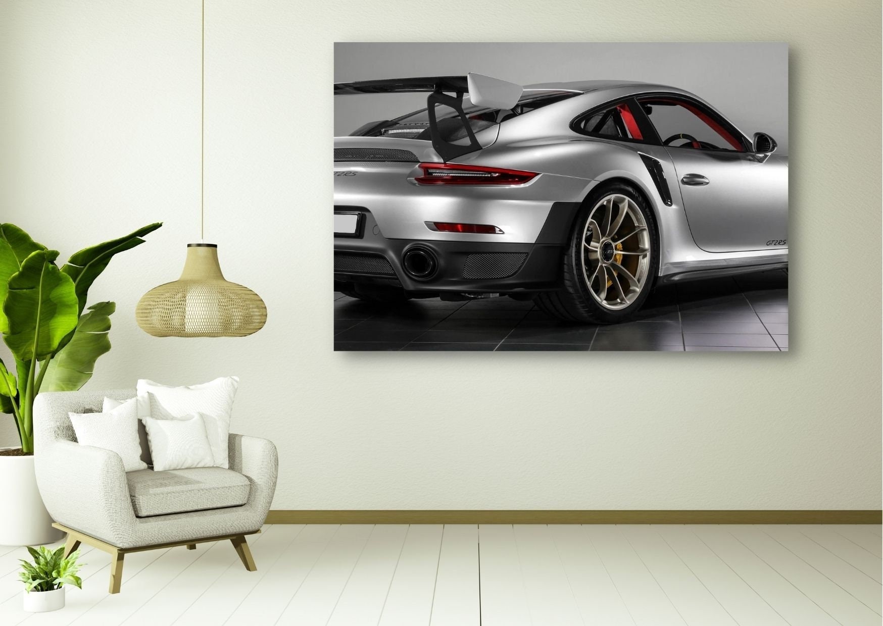 Porsche GT2 RS, Porsche GT2 RS Poster Canvas, Car Wall Decor, Home Wall ...