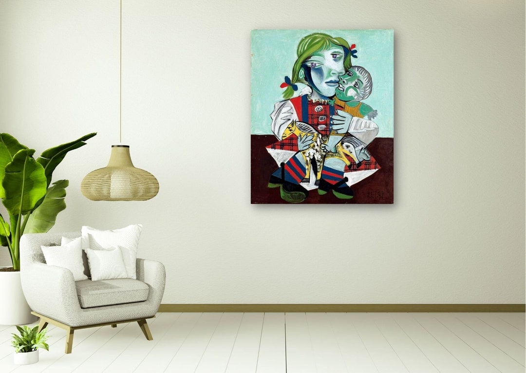 Pablo Picasso Father and Daughter, Picasso Canvas, Pablo Picasso Wall ...