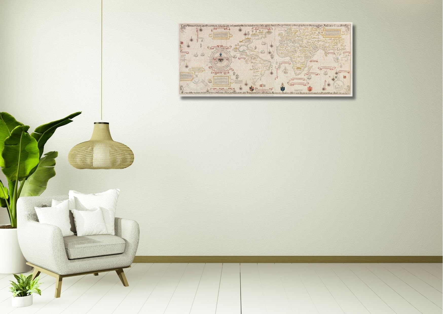 Old World Map 1900 Wall Art, Old World Map Poster Canvas Print, Old ...