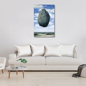 René Magritte Castle of the Pyrenees, Rene Magritte Wall Art Canvas ...