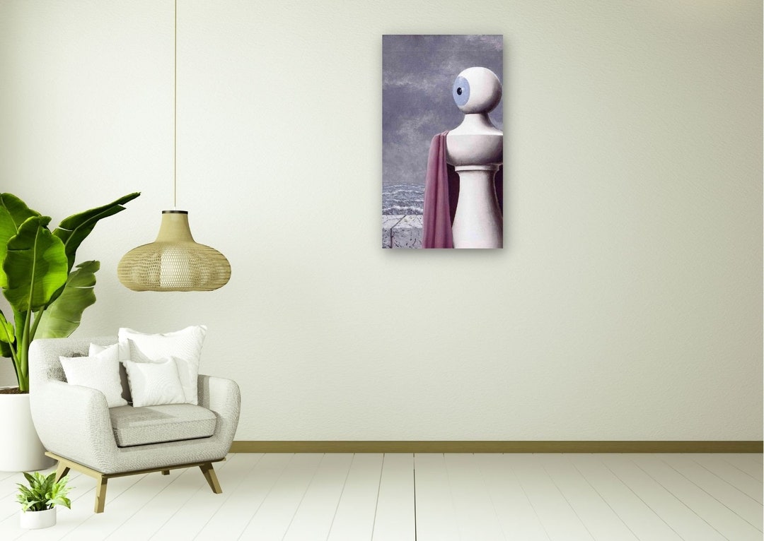 René Magritte the Difficult Crossing Wall Art, Magritte Canvas ...