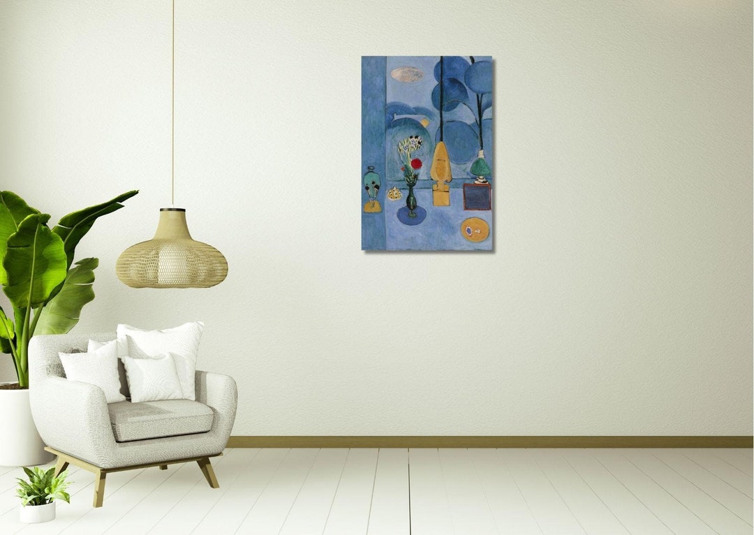 Henri Matisse Blue Window Wall Art, Matisse Poster Canvas Print, Henri ...