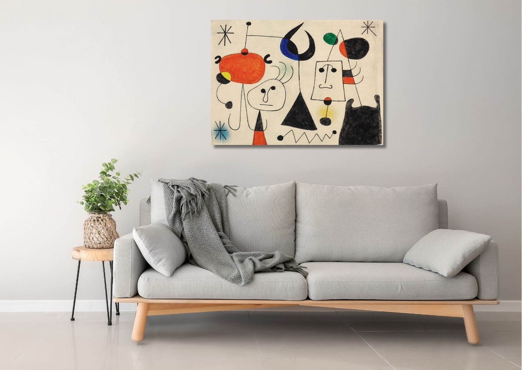 Joan Miró Wall Art, Joan Miro Wall Art Poster Canvas, Joan Miro Wall ...