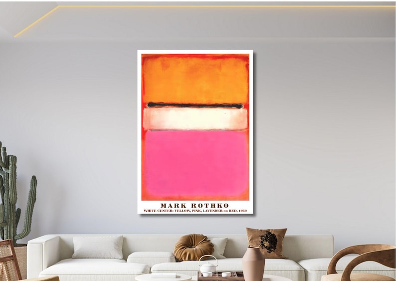 Mark Rothko White Center Canvas Print: Abstract Expressionism, Ready to ...