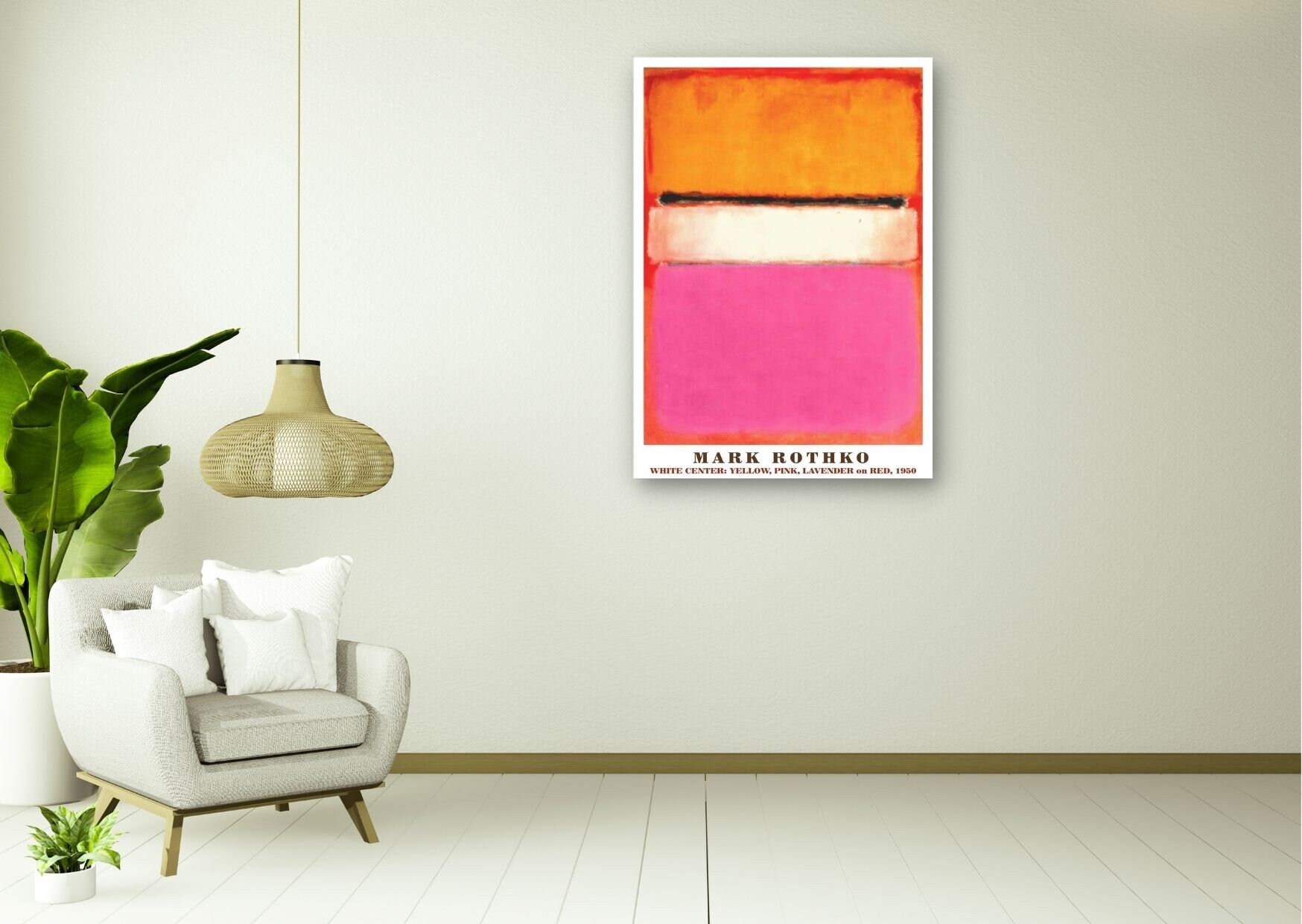 Mark Rothko, White Center, Mark Rothko Canvas Wall Art,reproduction ...