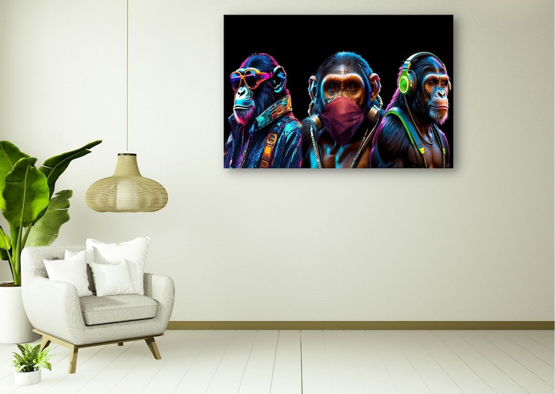 Three Wise Monkey, Don't See, Don't Hear, Don't Speak, Funny Monkeys ...