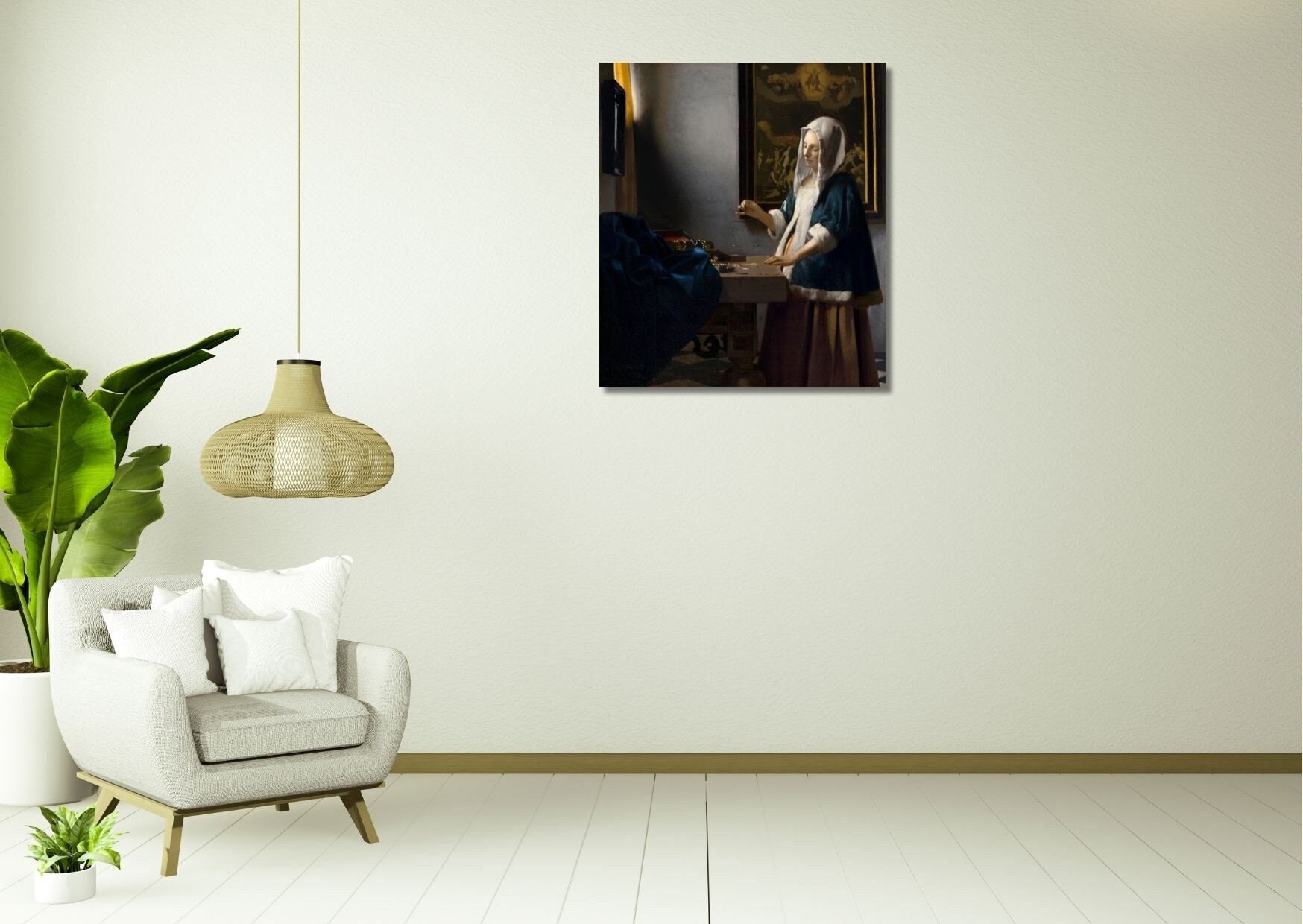Johannes Vermeer House Wall Art Poster, Johannes Vermeer Canvas Poster ...