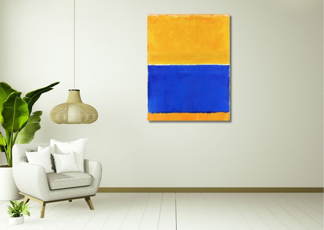 Mark Rothko, Yellow and Blue, Mark Rothko Poster, Mark Rothko Canvas ...