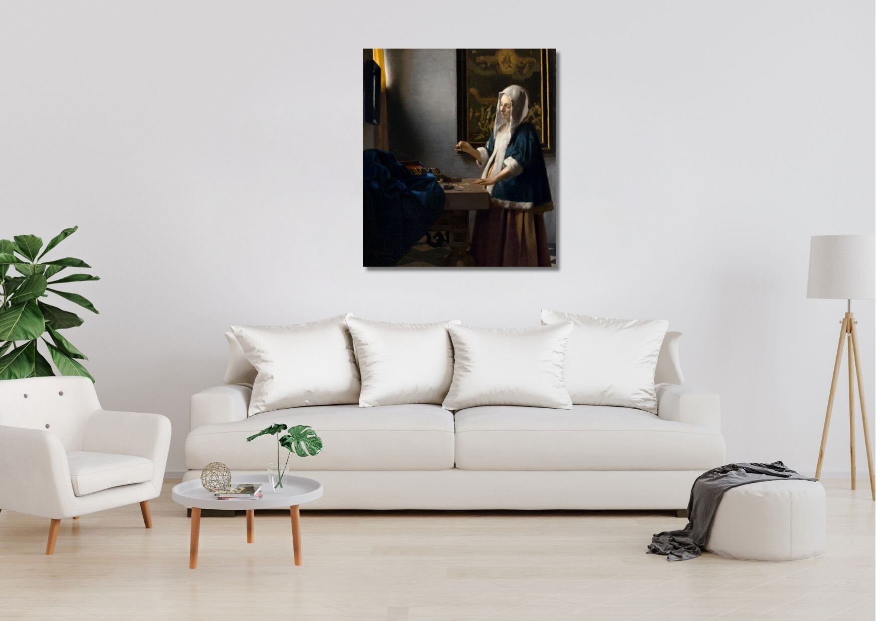 Johannes Vermeer House Wall Art Poster, Johannes Vermeer Canvas Poster ...