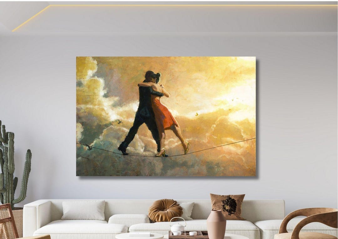 Tango Dance Wall Art Canvas Print: Home & Music Room Decor - Etsy