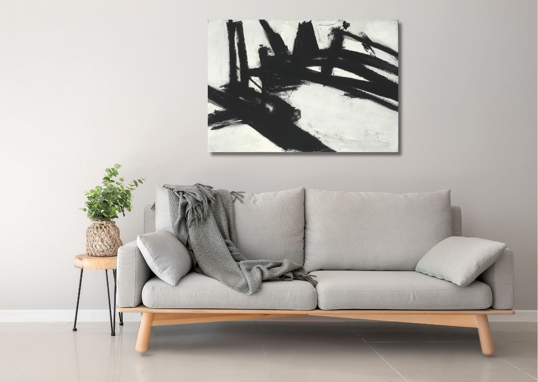 Franz Kline Black White Wall Art, Franz Kline Wall Art Canvas Poster ...
