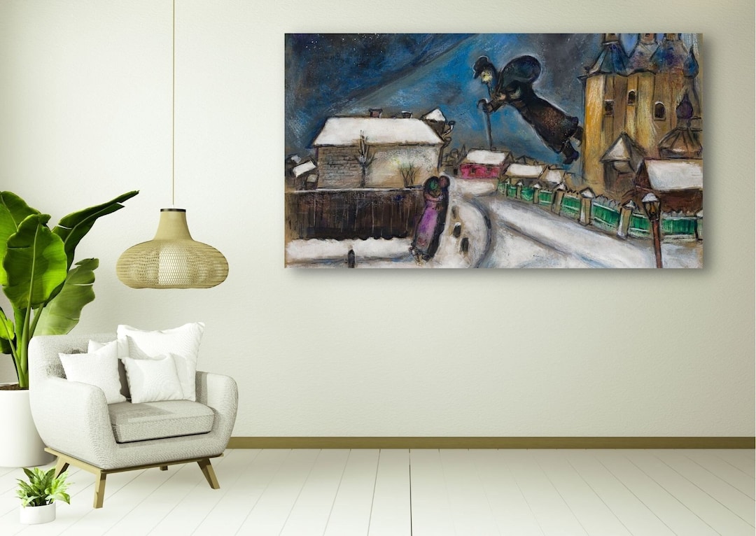 Over Vitebsk Marc Chagall, Marc Chagall Canvas Wall Art, Marc Chagall ...